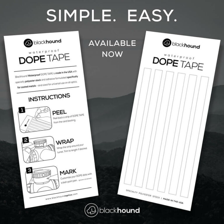 Waterproof DOPE Tape - Blackhound Optics